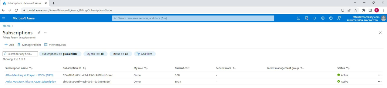 Oracle Database Service For Azure Linking Subscriptions Cloud Migration Blog By Attila Macskasy